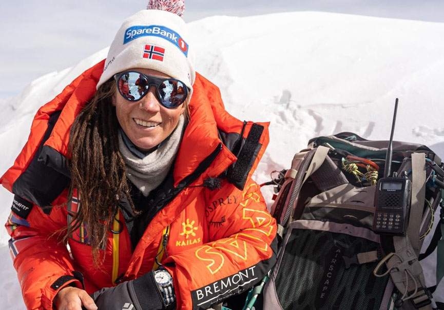 Chrono record pour Kristin Harila sur l’ascension des 14 sommets de 8 ...